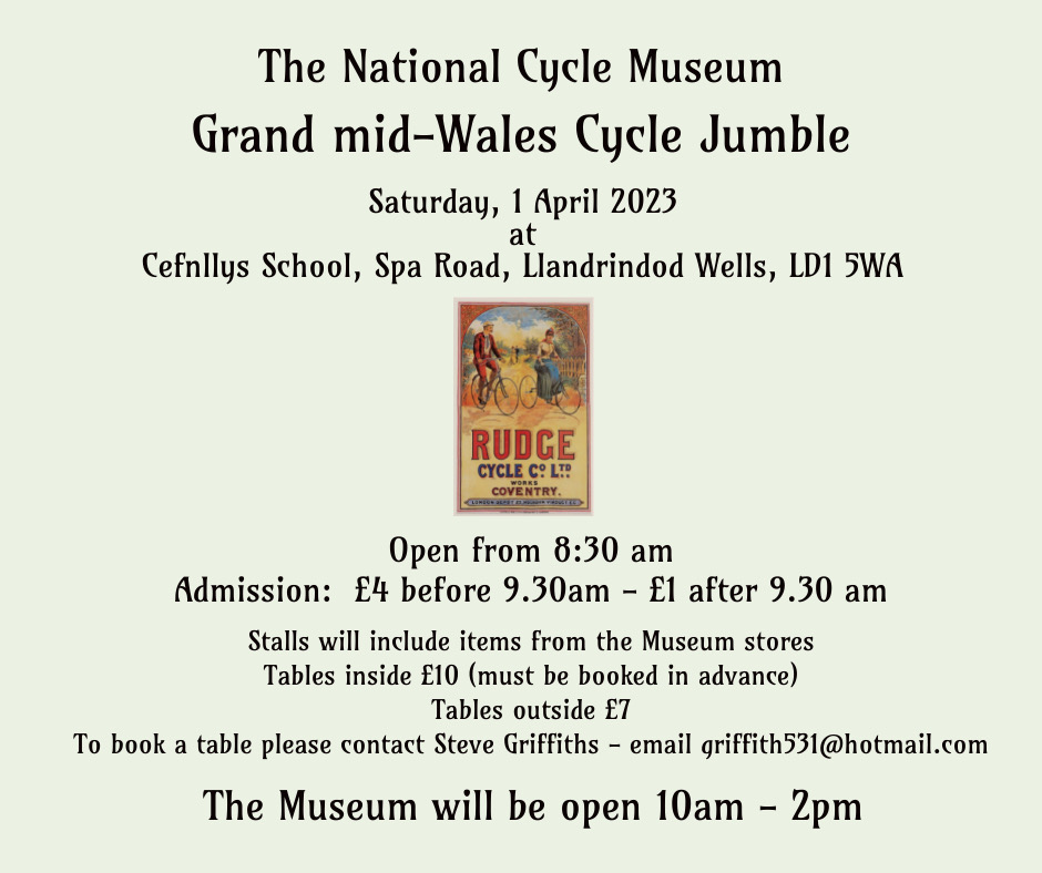Welcome to The National Cycle Museum Llandrindod Wells..